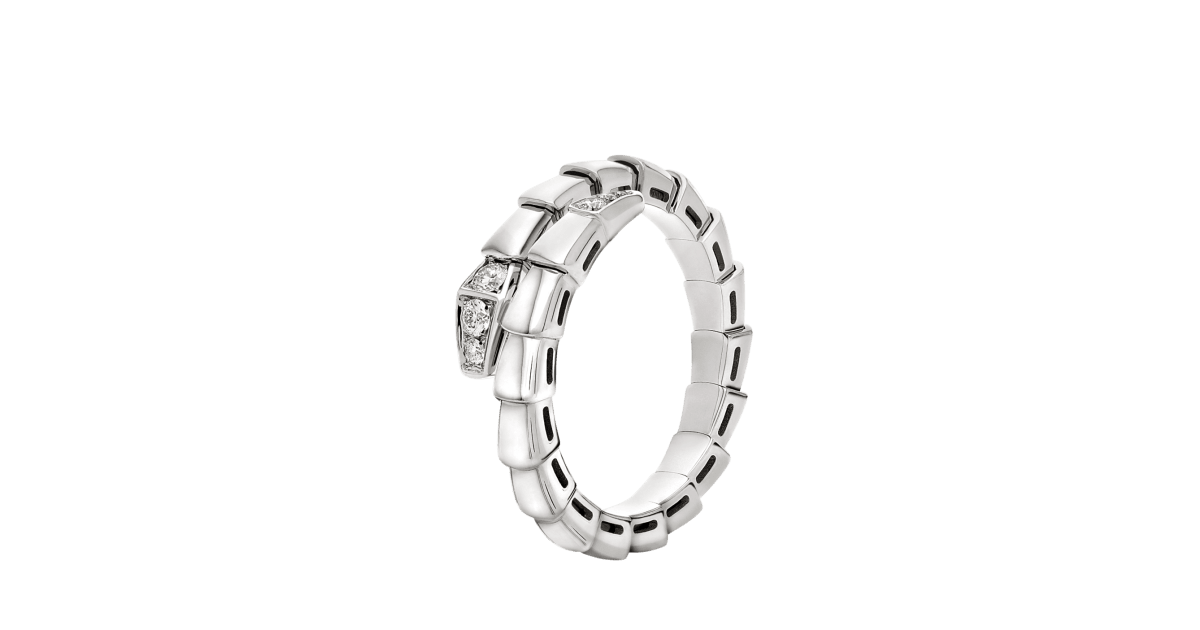 Serpenti Viper Ring White gold | Rings | Bulgari Official Store